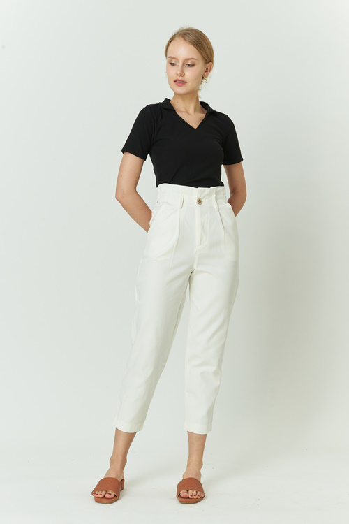 TRES FASHION | CLOTHES : PUDDING PANTS WHITE